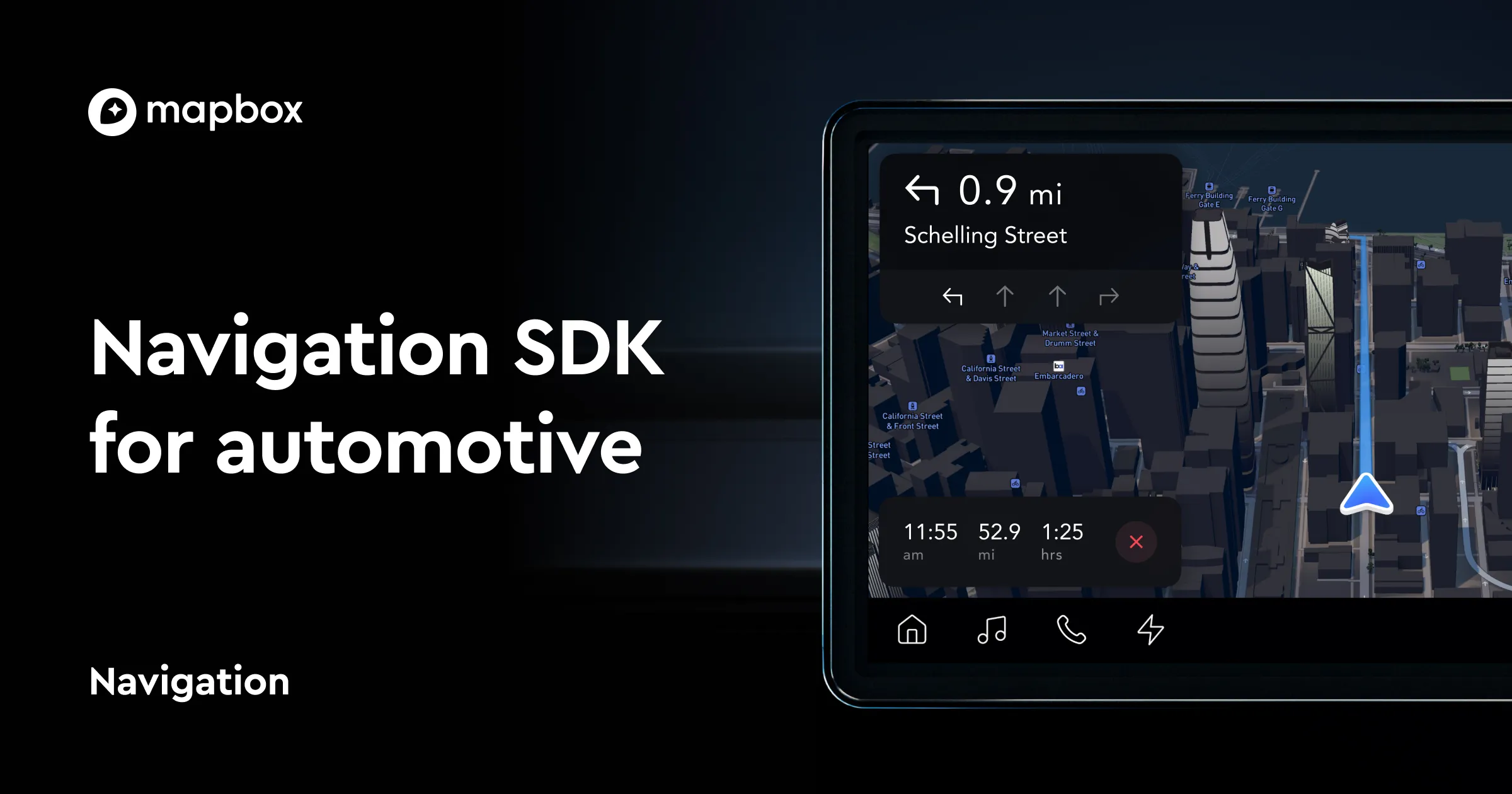 Navigation SDK for automotive | Mapbox